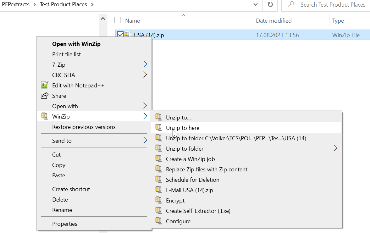 How to create a HERE Places extract in MS Excel format using HERE PEP (HERE Places Extract ...